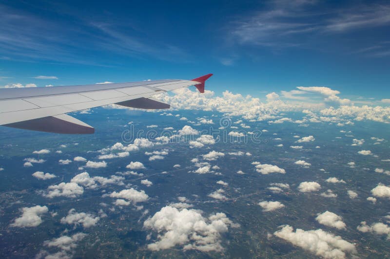 Outside view on aeroplane stock photo. Image of airline - 78361036