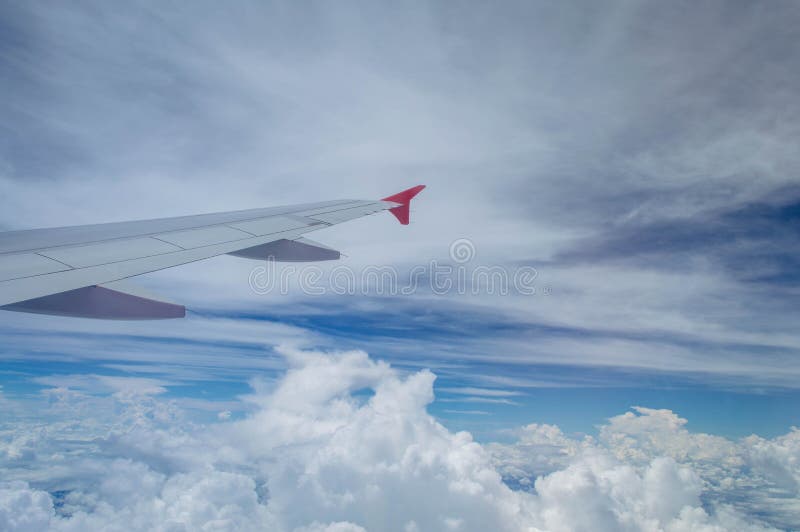 Outside view on aeroplane stock image. Image of looking - 78361137