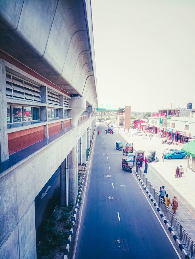 Outside View of Bangladesh Metro Editorial Stock Image - Image of ...