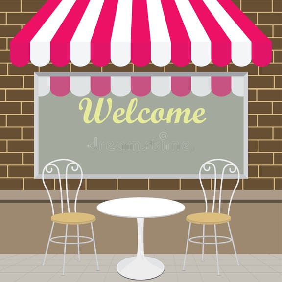 Coffee Shop Glass Window Stock Illustrations – 961 Coffee Shop Glass ...