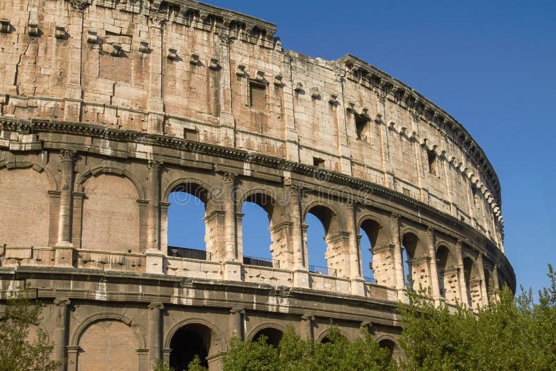 Outside View of Colosseum in Rome in Italy Stock Photo - Image of ...