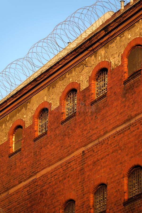 Outside of a Jail Cell Building Stock Photo - Image of legal, building ...