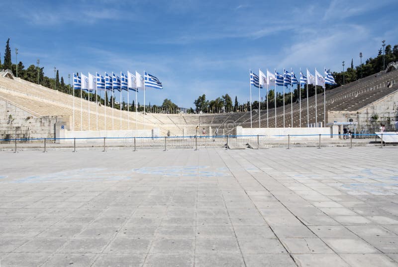 View of the Panathenaic Stadium in Athens Greece Editorial Stock Photo ...