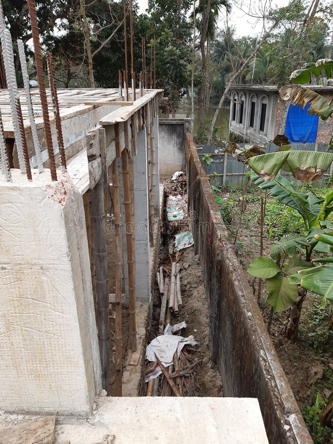 Outside of Village Construction Site & Rooftop Stock Photo - Image of ...