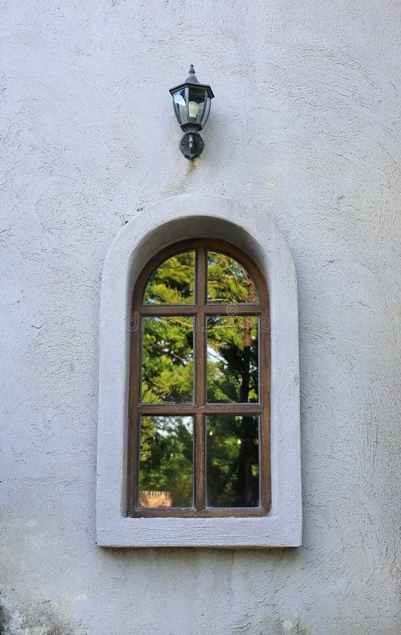 Outside Vintage Style Glass Window Stock Photo - Image of pattern ...