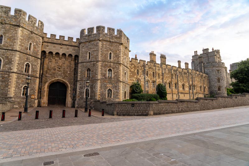 Outside Walls and Architectural Features of Windsor Castle Editorial ...