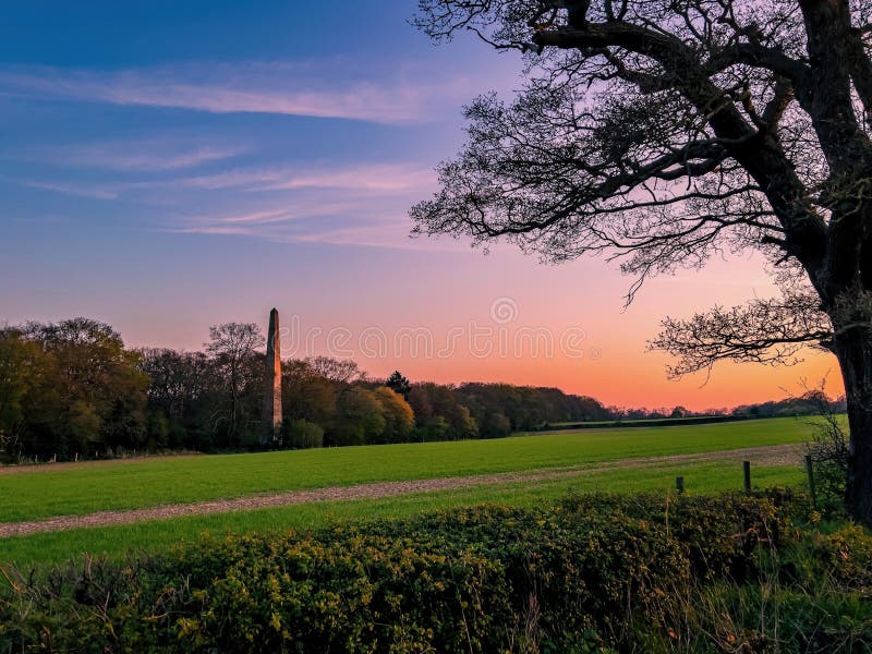 The Outskirts of Trent Park during Sunset Stock Image - Image of ...