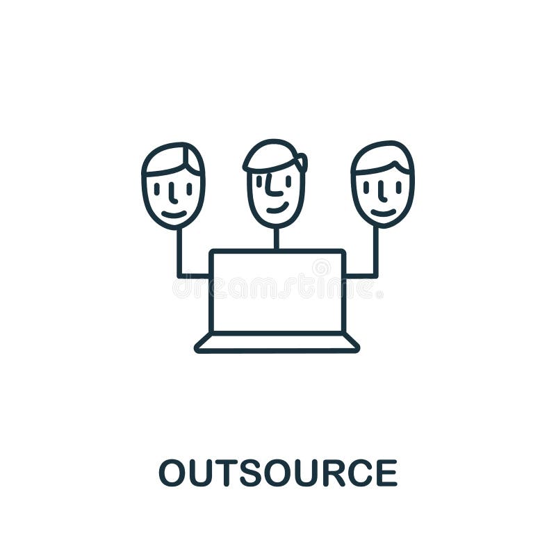 Outsource Icon from Teamwork Collection. Simple Line Element Outsource ...