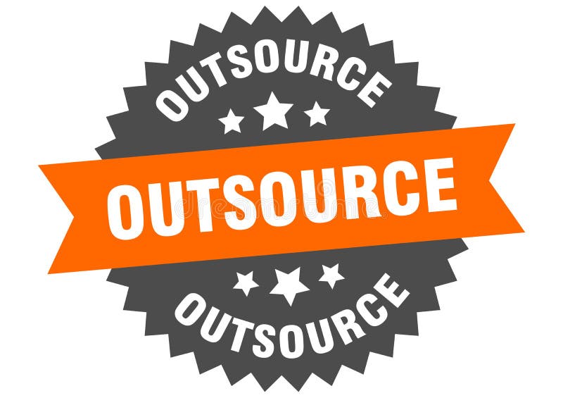 Outsource Sign. Outsource Circular Band Label. Outsource Sticker Stock ...