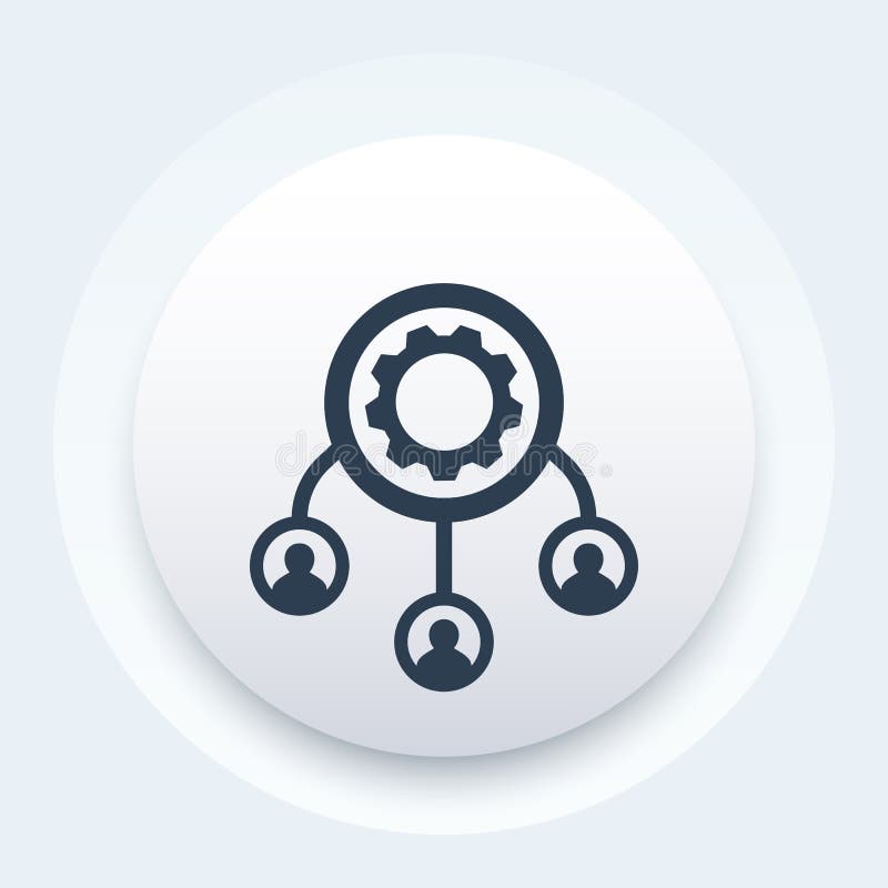 Outsource icon, vector stock vector. Illustration of internet - 166600958