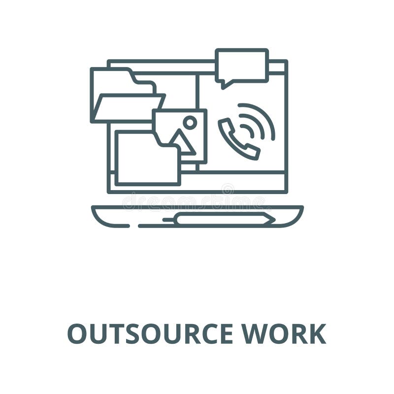 Training at Work Vector Line Icon, Linear Concept, Outline Sign, Symbol ...