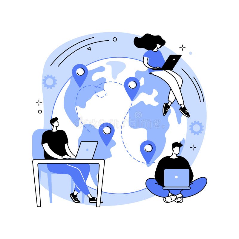 Outplacement Vector Illustration Concept with Icons Stock Vector ...