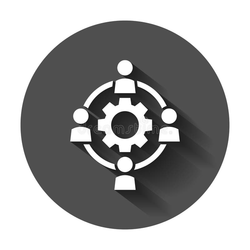 Outsourcing Business Collaboration Vector Icon in Flat Style. Pe Stock ... Outsourcing Business Collaboration Vector Icon in Flat Style. Pe Stock ...
