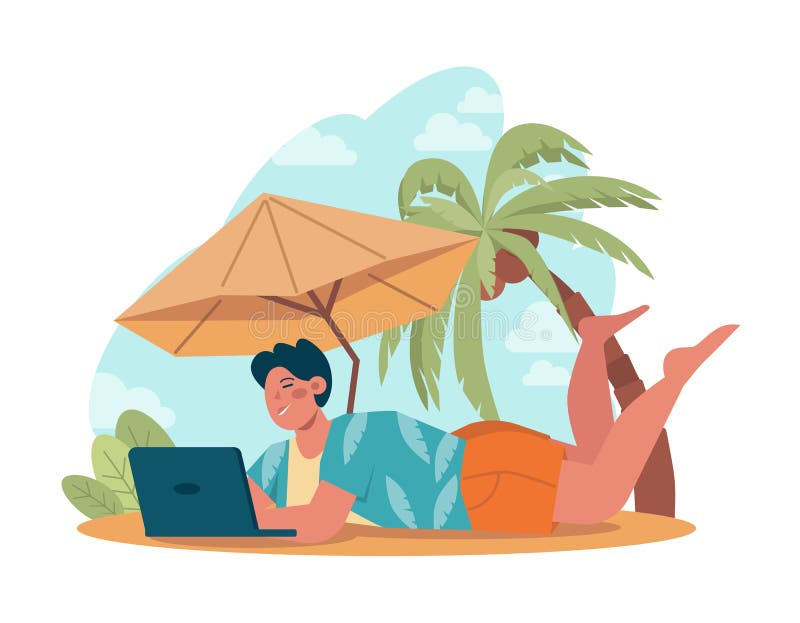 Outsourcing Concept. Telework and Project Delegation, Employee Stock ...