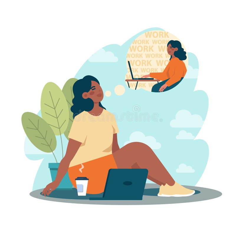 Outsourcing Concept. Telework and Project Delegation, Employee Stock ...