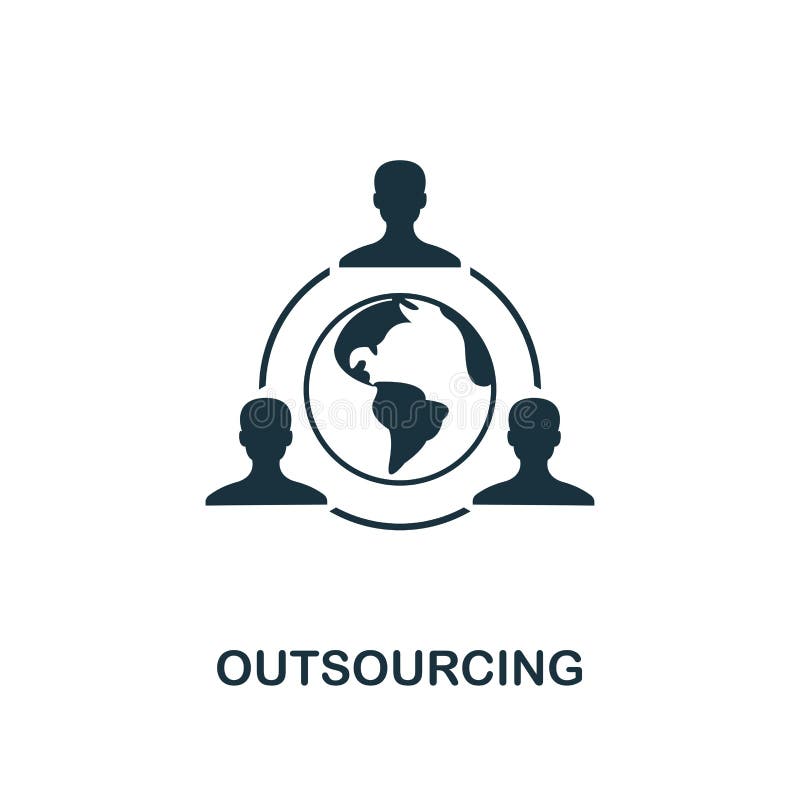 Outsourcing Icon. Creative Element Design from Business Strategy Icons ...