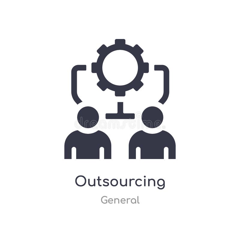 Outsourcing Icon. Isolated Outsourcing Icon Vector Illustration from ...
