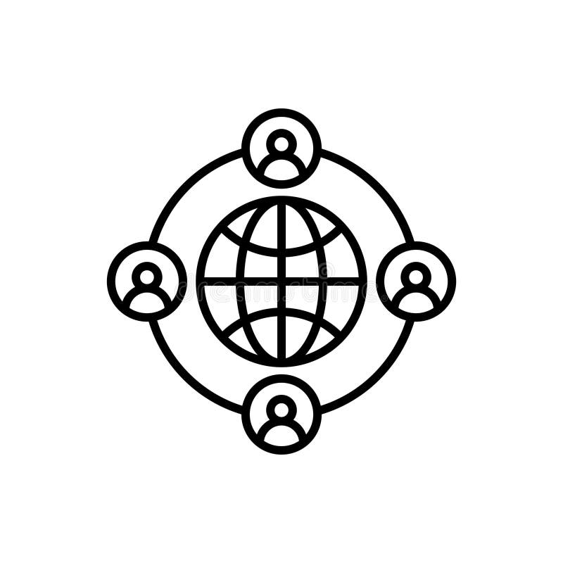 Outsourcing icon stock vector. Illustration of network - 330168299