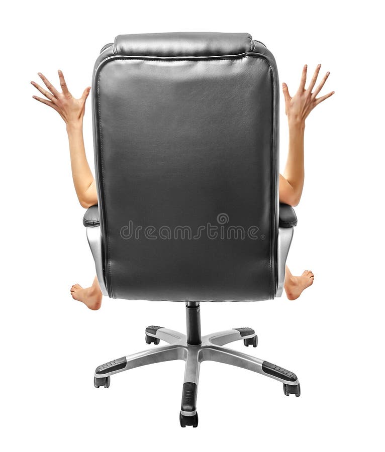 Outspread Arms and Legs Sitting on a Chair Back. Stock Image - Image of ...