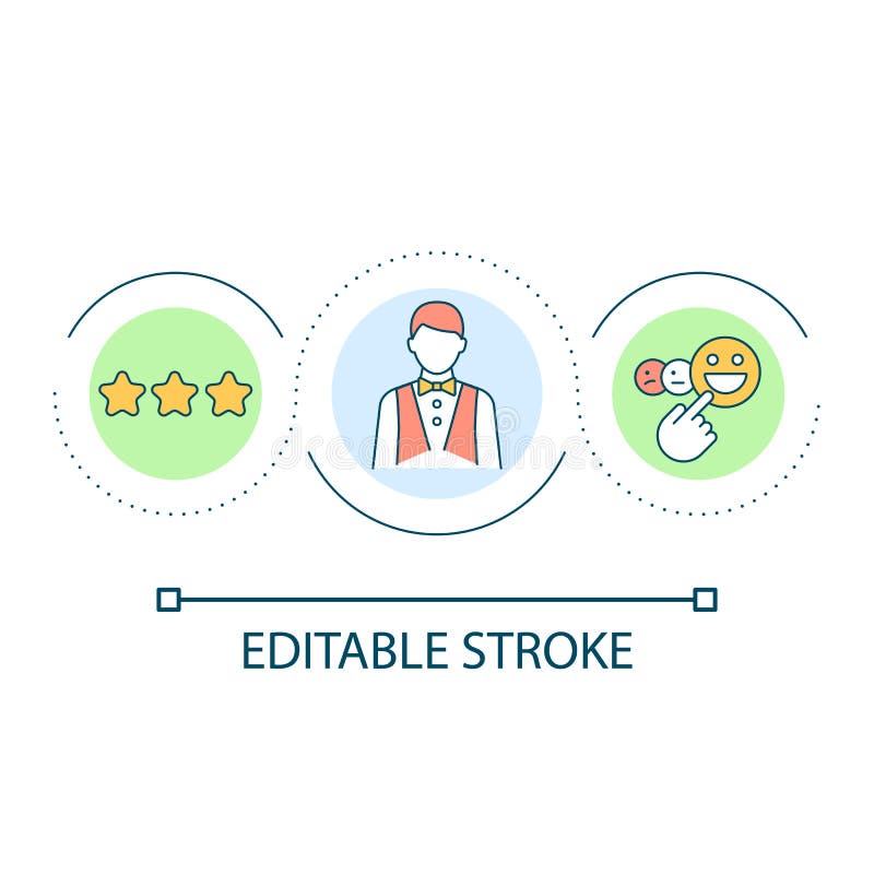 Outstanding Customer Service Loop Concept Icon Stock Vector ...