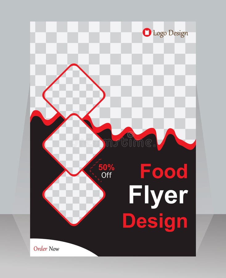 Eye-catching Food Flyer Design Template Stock Vector - Illustration of ...