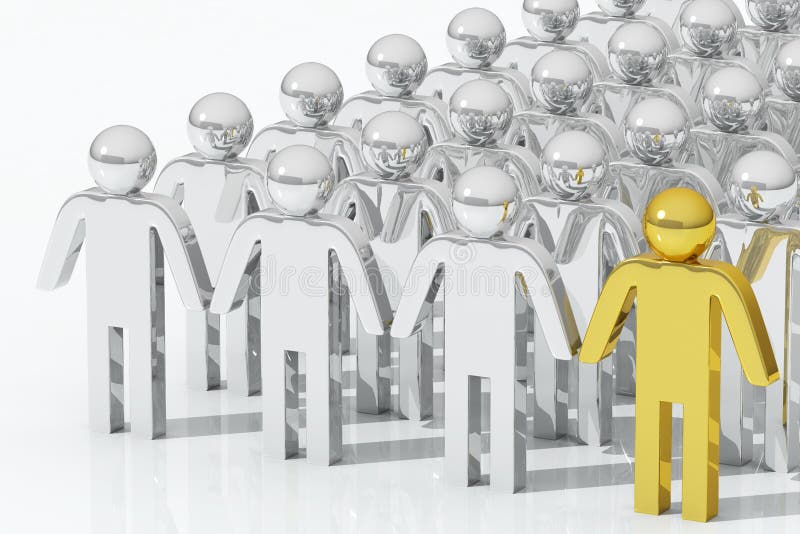 Outstanding gold person stock illustration. Illustration of especial ...