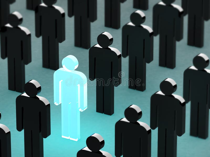 Outstanding person stock illustration. Illustration of place - 6936792