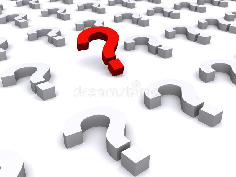 Outstanding Red Question Mark Stock Illustration - Illustration of ...