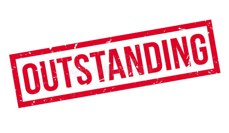 Outstanding rubber stamp stock illustration. Illustration of symbol ...