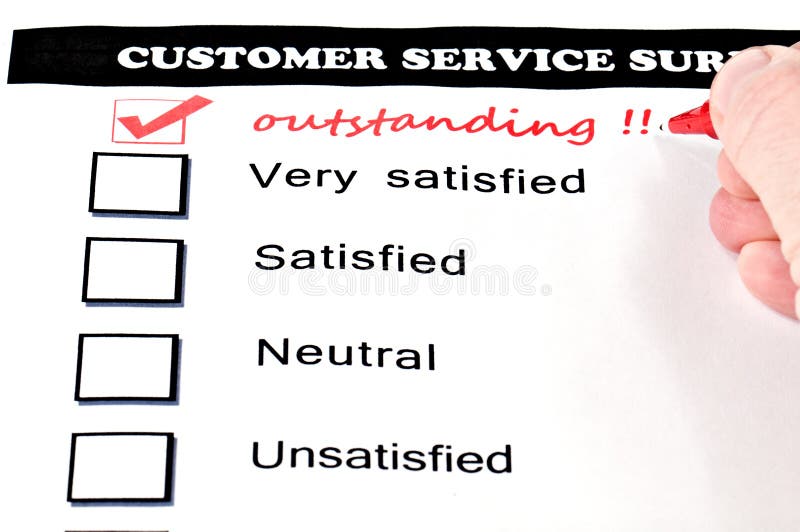 Customer Service Satisfaction Survey Stock Image - Image of checkbox ...