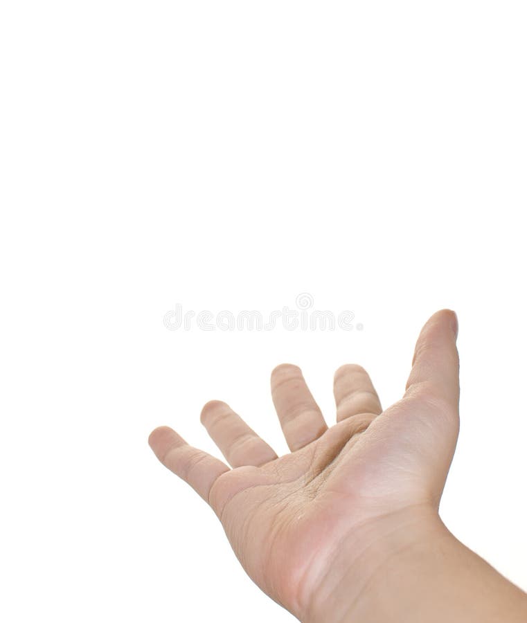 Outstretched Hand stock image. Image of white, finger - 17978339