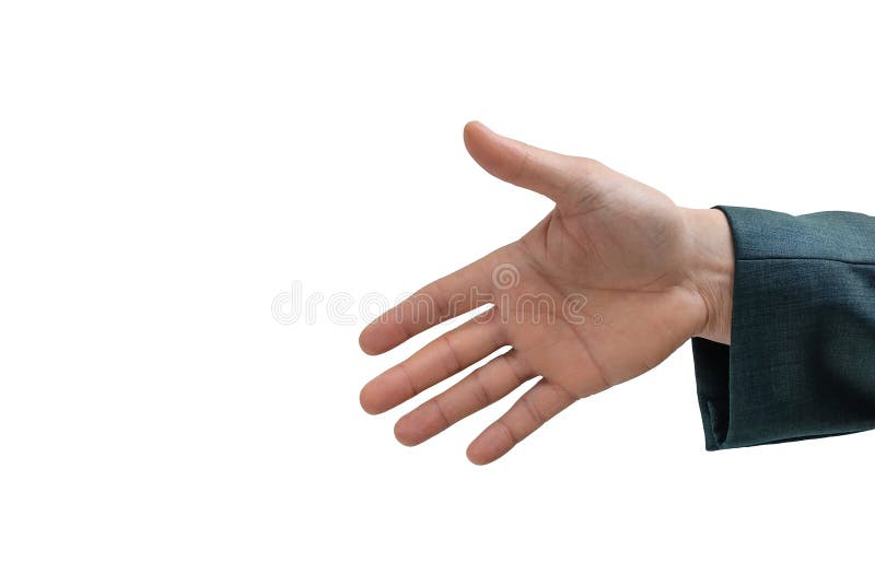 Outstretched hand stock image. Image of handshake, businessman - 38721875
