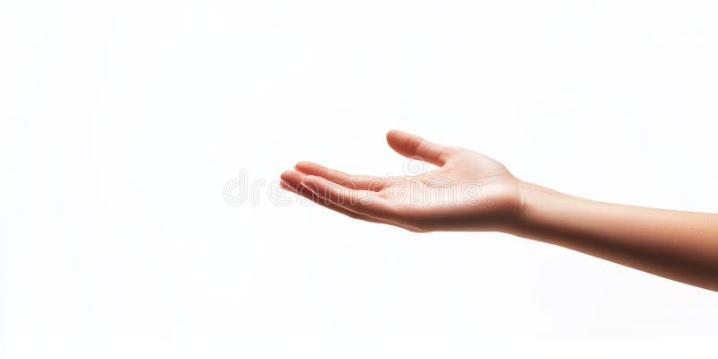 Outstretched Hand Reaching Connection Minimalistic Setting Stock Photos ...