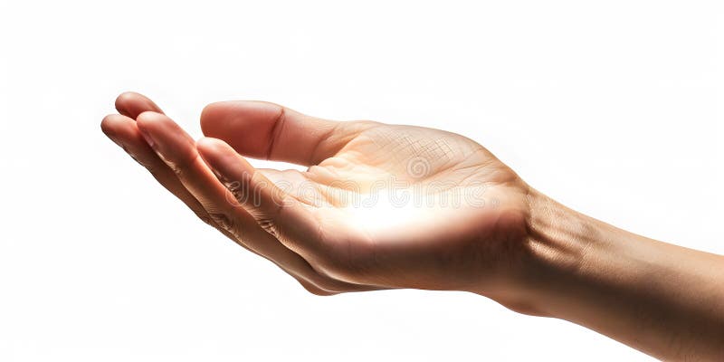 An Outstretched Helping Hand Stock Image - Image of palm, generated ...