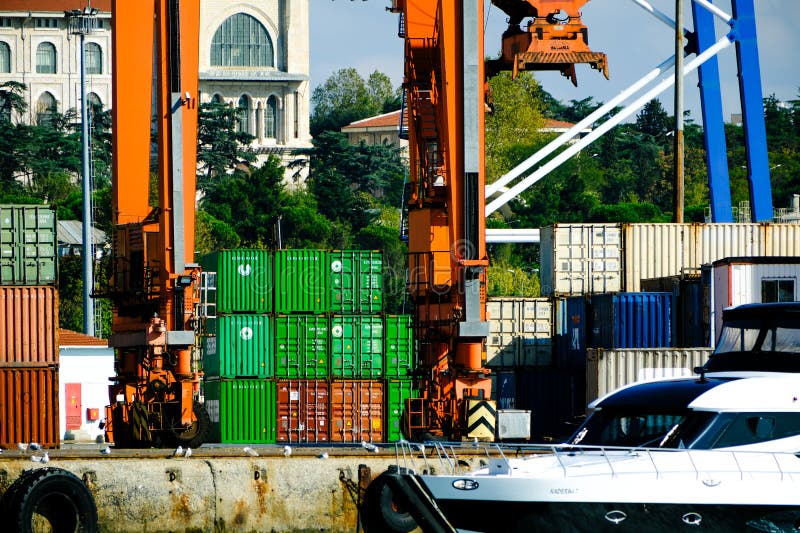 Outward Appearance of Istanbul Harem Customs Area, ISTANBUL Editorial ...