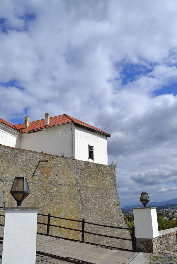 Outward walls of castle stock image. Image of fortification - 27728925
