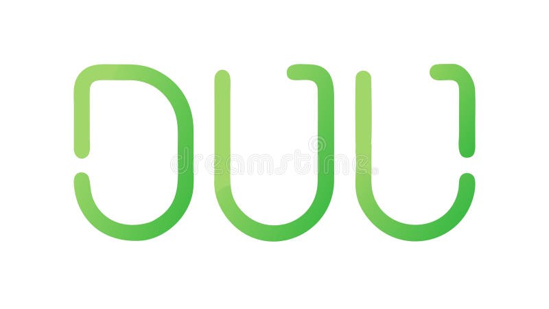 OUU Stylized Text Icon , Vector Design Generative AI Stock Vector ...