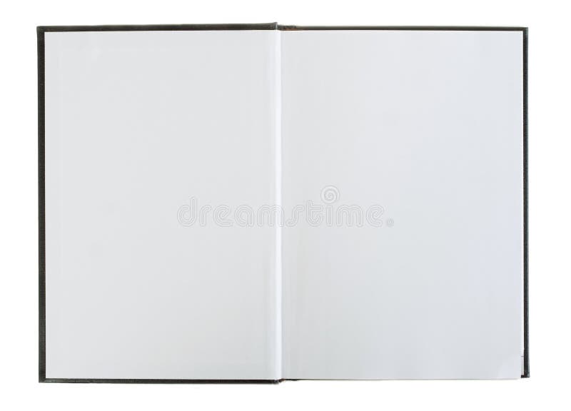 Ouvrez Le Livre Avec Les Pages Blanc. Photo stock - Image du papier ...