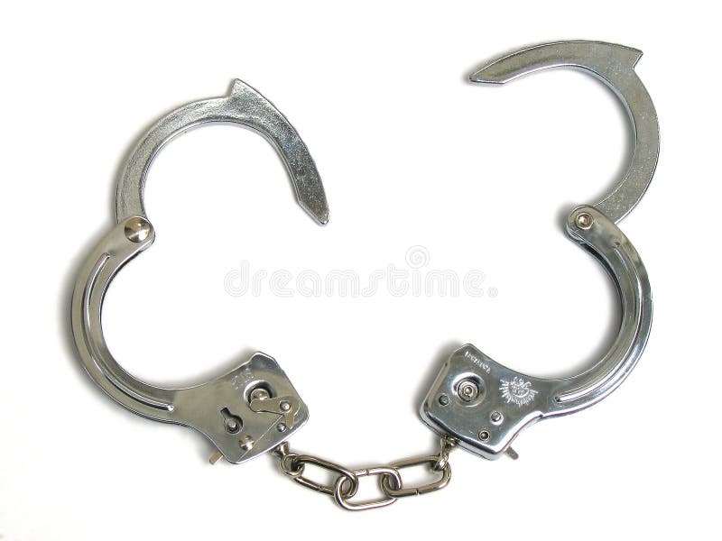 Entrouvrir les menottes photo stock. Image du appel, libre - 411990