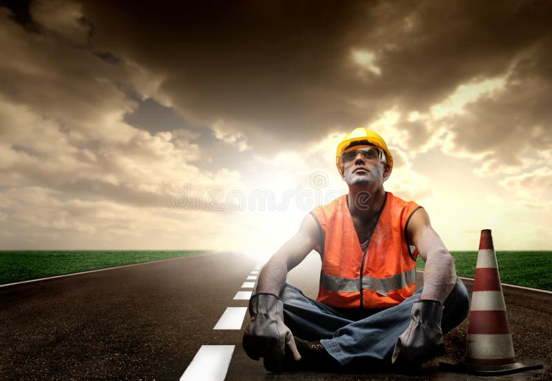 Ouvrier image stock. Image du industriel, ciel, beau - 13557073