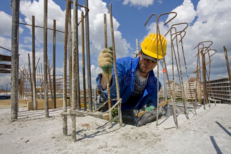 Ouvrier image stock. Image du fond, brun, danger, protection - 8257235