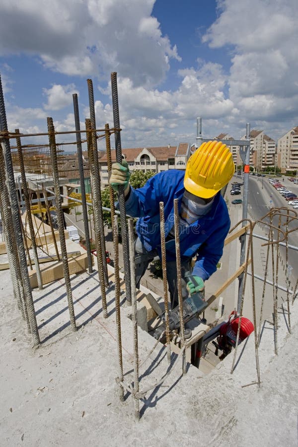 Ouvrier image stock. Image du fond, brun, danger, protection - 8257235