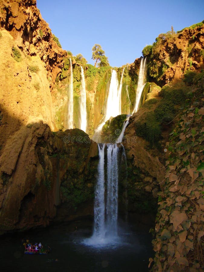 Ouzoud Falls Marrakech Morocco Tourism Stock Image - Image of fall ...