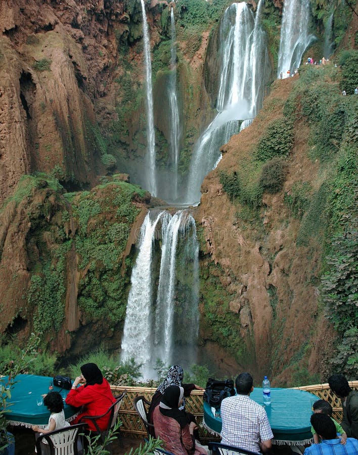 Ouzoud waterfall editorial photo. Image of rock, environment - 211863691