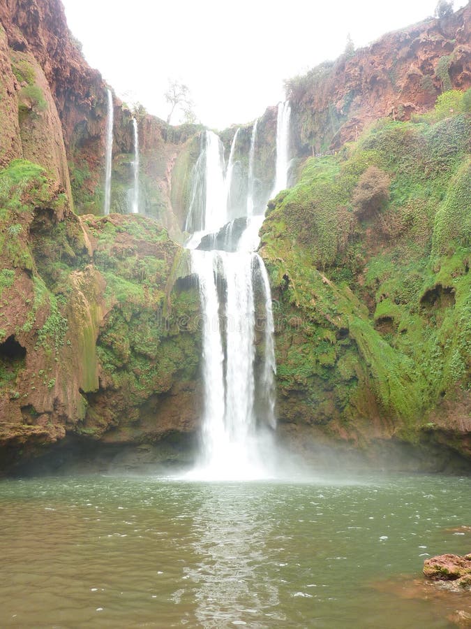Ouzoud Waterfalls - Morocco Stock Image - Image of ouzoud, green: 171040299