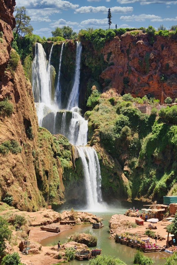 Ouzoud Waterfalls in Morocco Stock Image - Image of stone, azilal ...