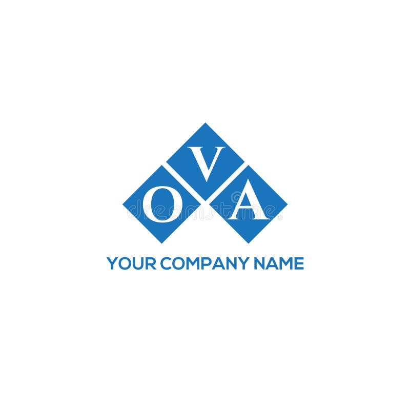 OVA Letter Logo Design on White Background. OVA Creative Initials ...