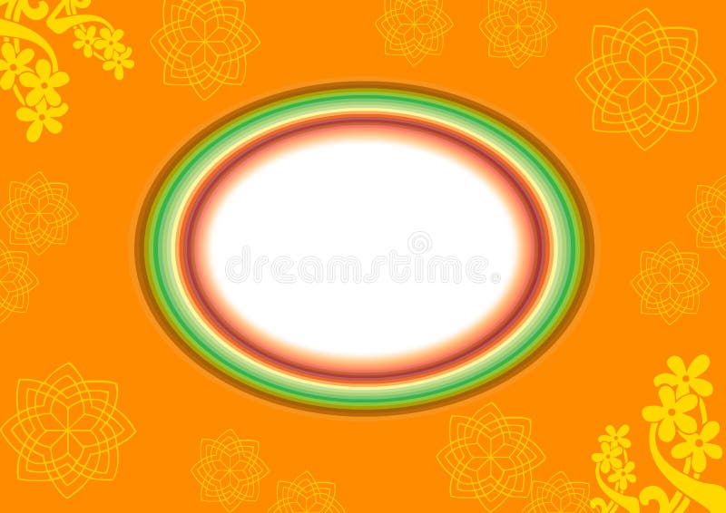 Oval abstract frame stock illustration. Illustration of flora - 3976052