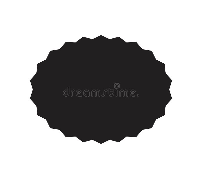 Oval Border Basic Shapes Monogram Frame Stock Illustration ...