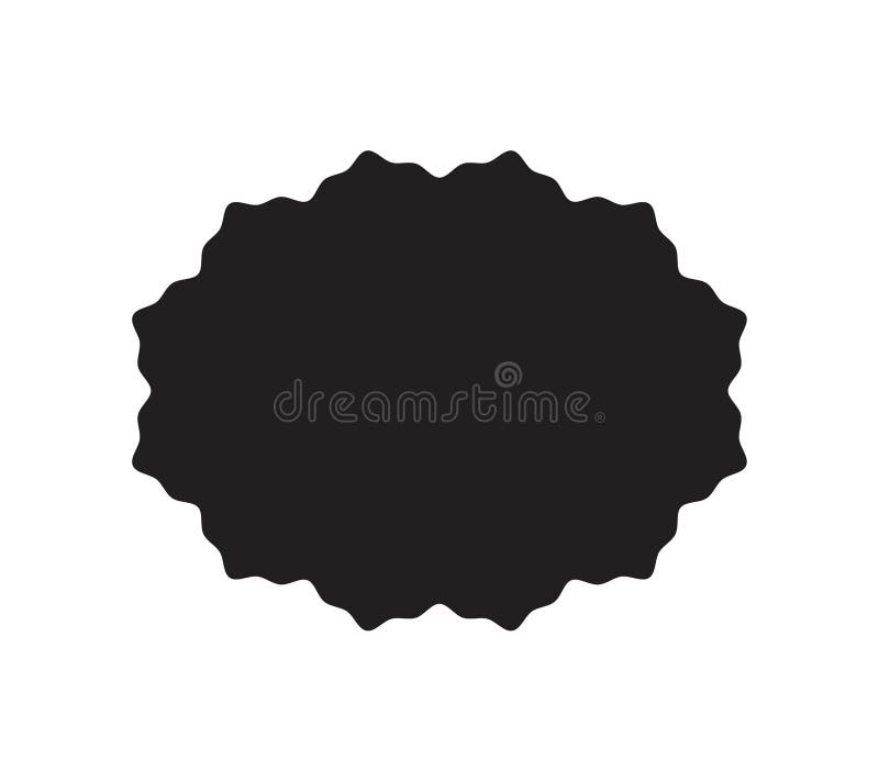 Oval Border Basic Shapes Monogram Frame Stock Vector - Illustration of ...